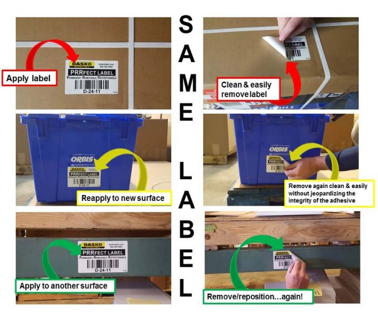 Repositionable & Removable Barcode Labels | Dasko Label